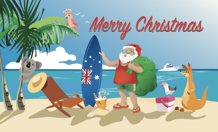 Aussie Christmas Flag 150 x 90cm - High Quality - Buy