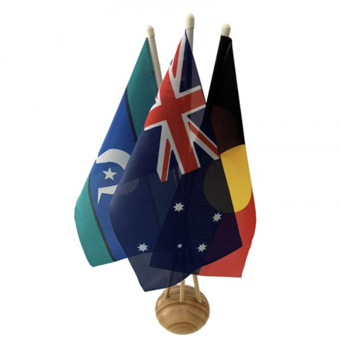 Australian 3 Table Flags Set - Service- Plus Price - MyFlag