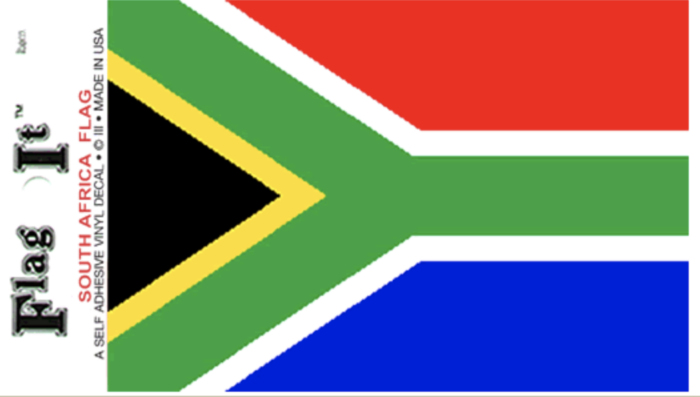 South Africa Flag Sticker - Buy Online - MyFlag - Quick Dispatch